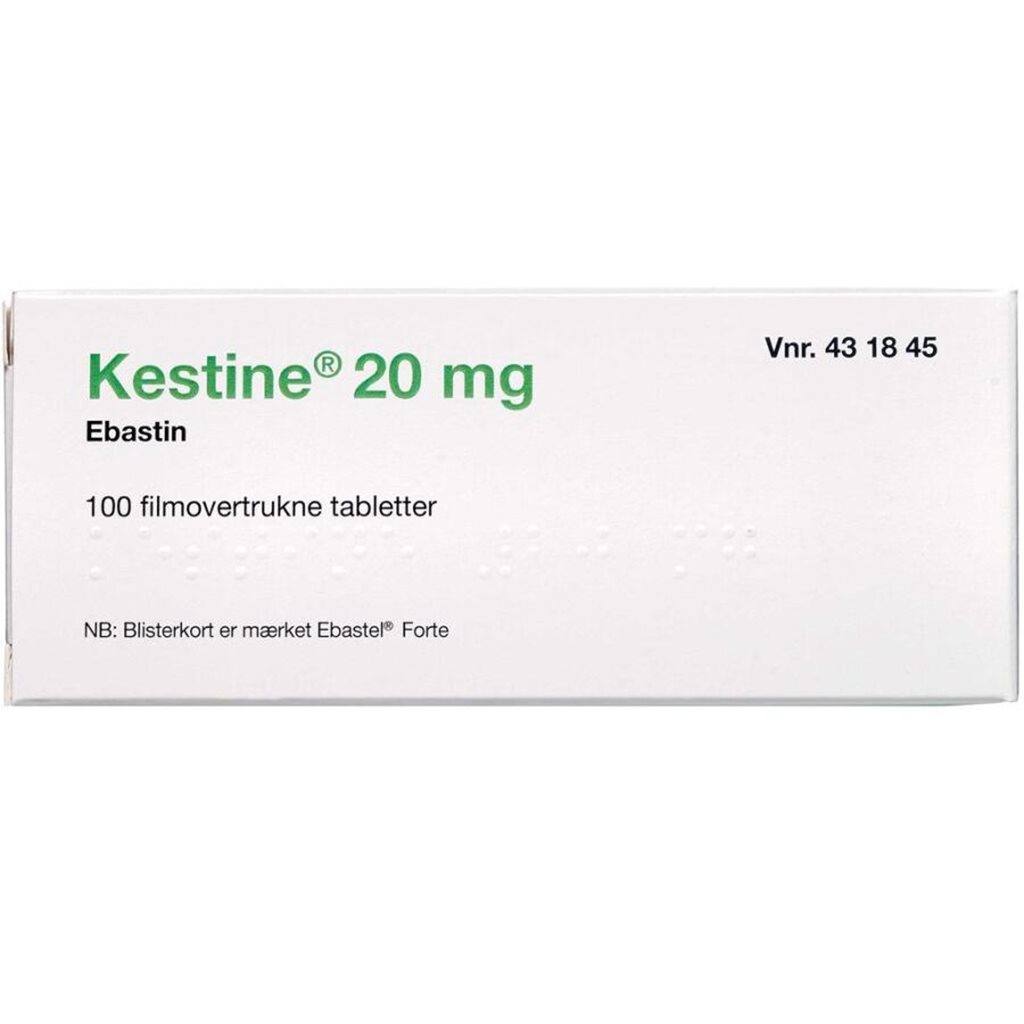 Køb Kestine 20 mg 100 stk Filmovertrukne tabletter | 2care4 | Apopro.dk
