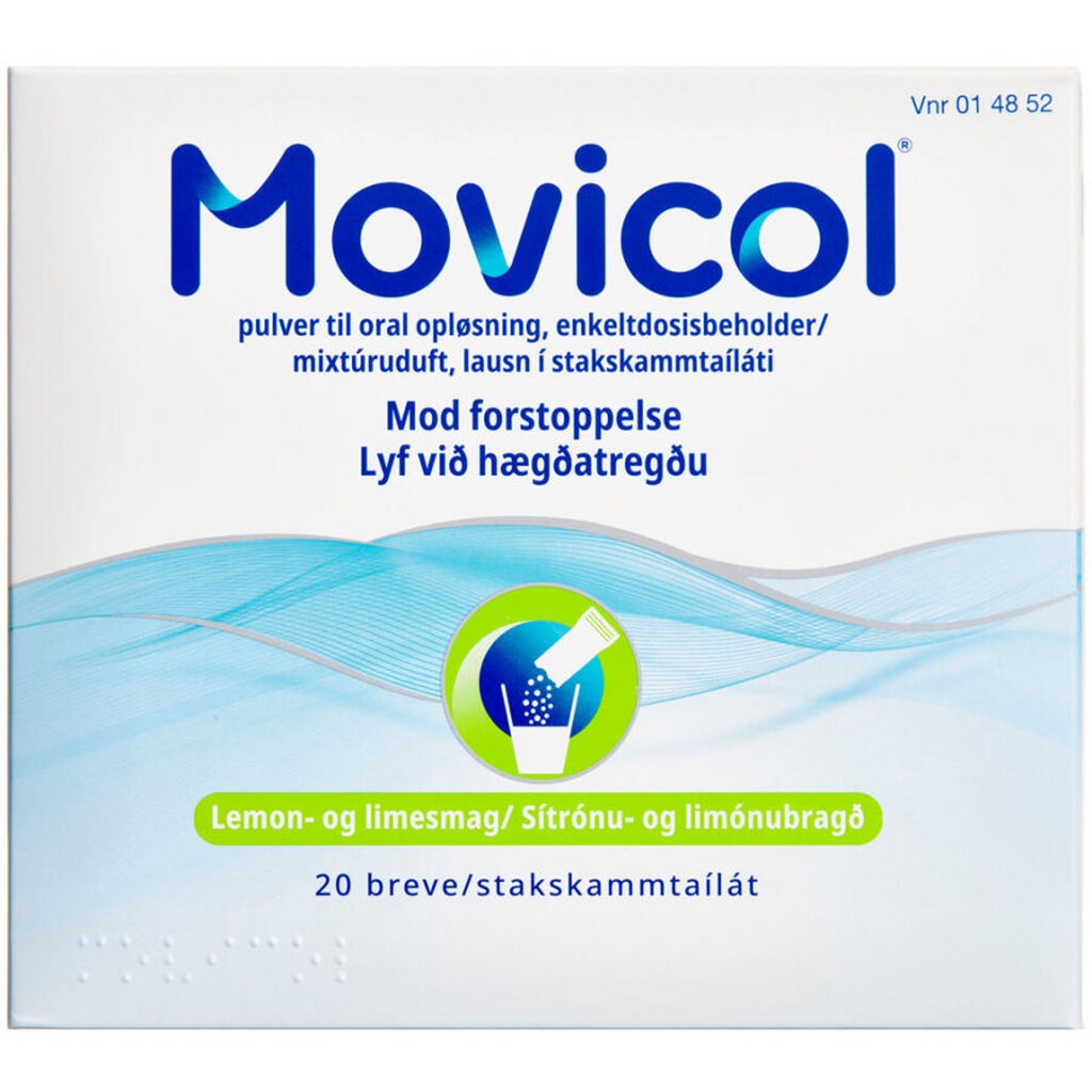 Movicol - Køb Movicol afføringsmiddel mod forstoppelse online på ApoPro.dk
