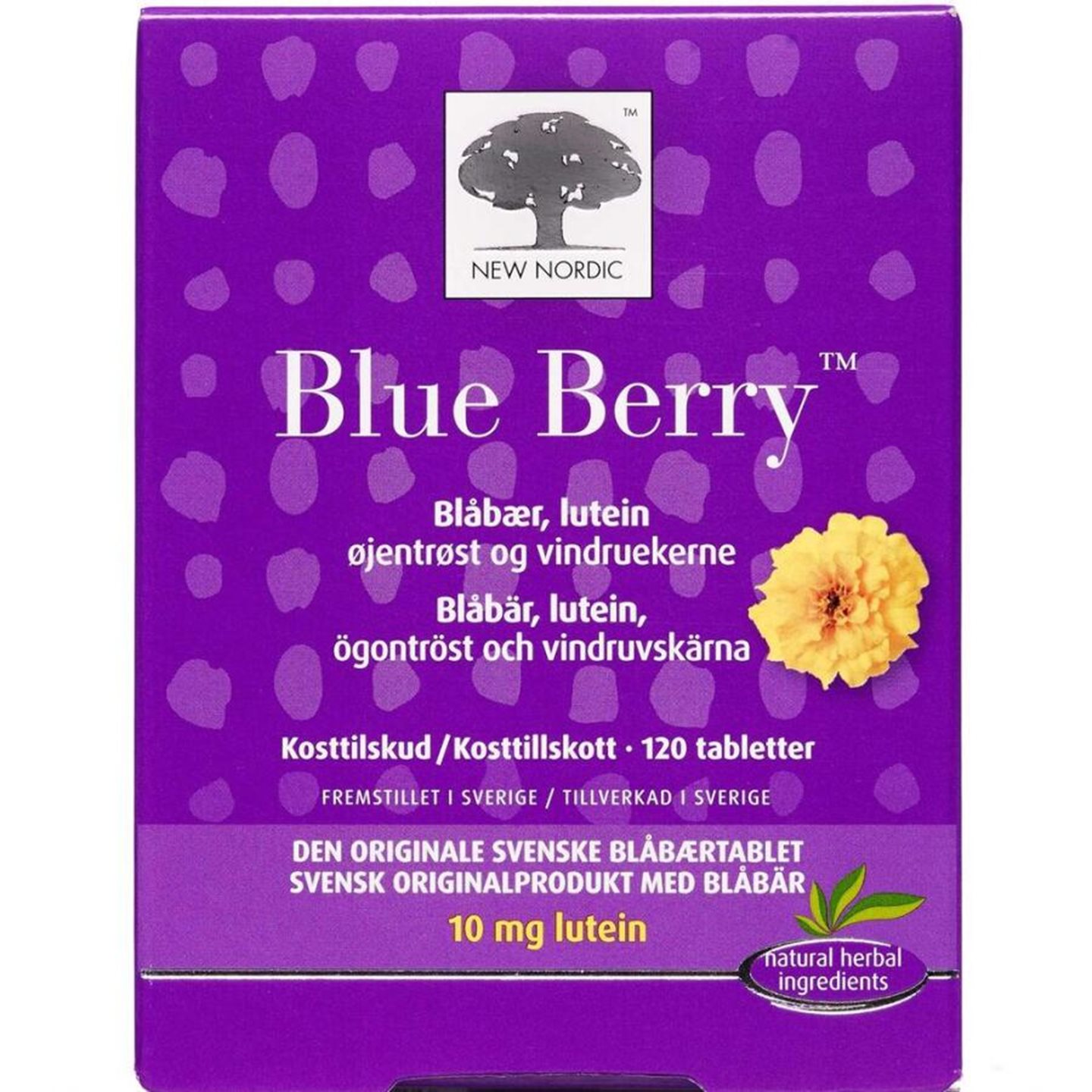 Blue Berry Original Tabletter Kosttilskud 120 stk | Fås hos | Apopro.dk