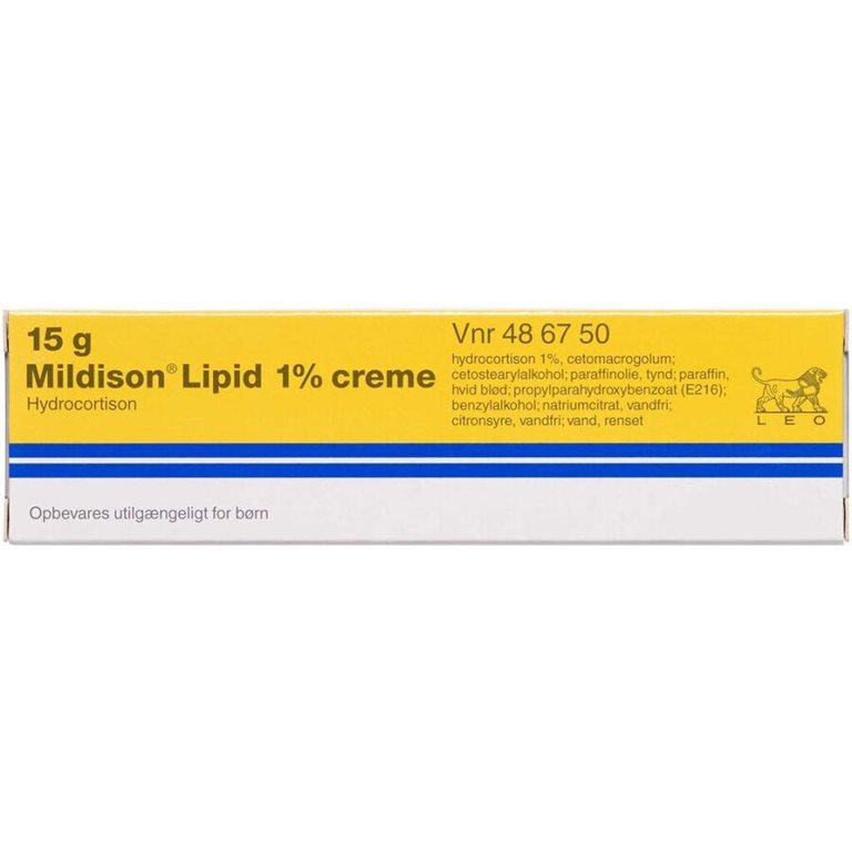 Mildison Lipid 10 mg/g - 15 g Creme til eksem og hududslæt | Apopro.dk
