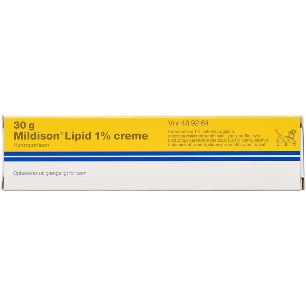 Mildison Lipid 10 mg/g - 30 g Creme - Hydrocortison til eksem | Apopro.dk