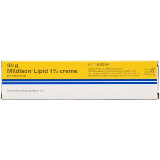Mildison Lipid 10 mg/g - 30 g Creme - Hydrocortison til eksem | Apopro.dk