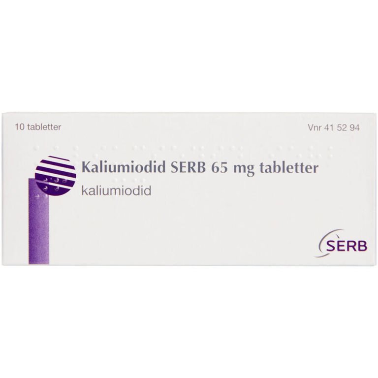Køb Kaliumiodid SERB 65 mg (Håndkøb, apoteksforbeholdt) | Apopro.dk