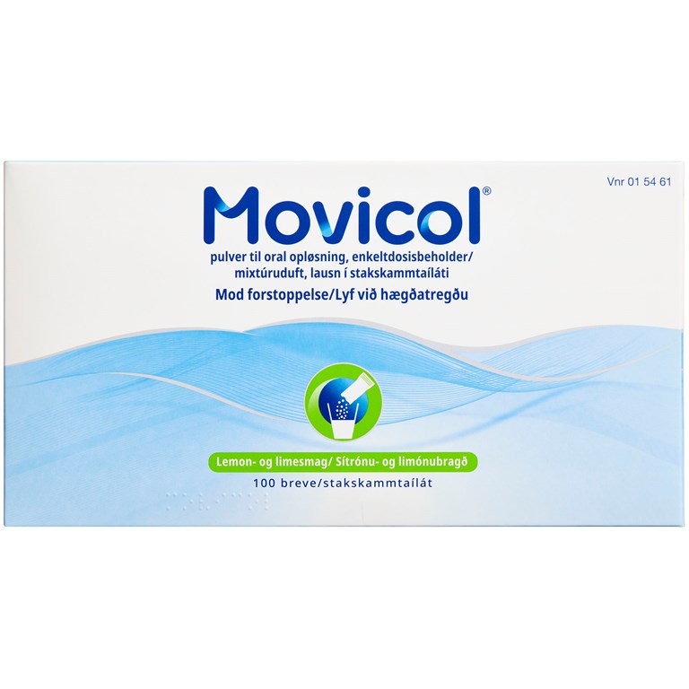 Movicol - Køb håndkøbsmiddel mod forstoppelse her