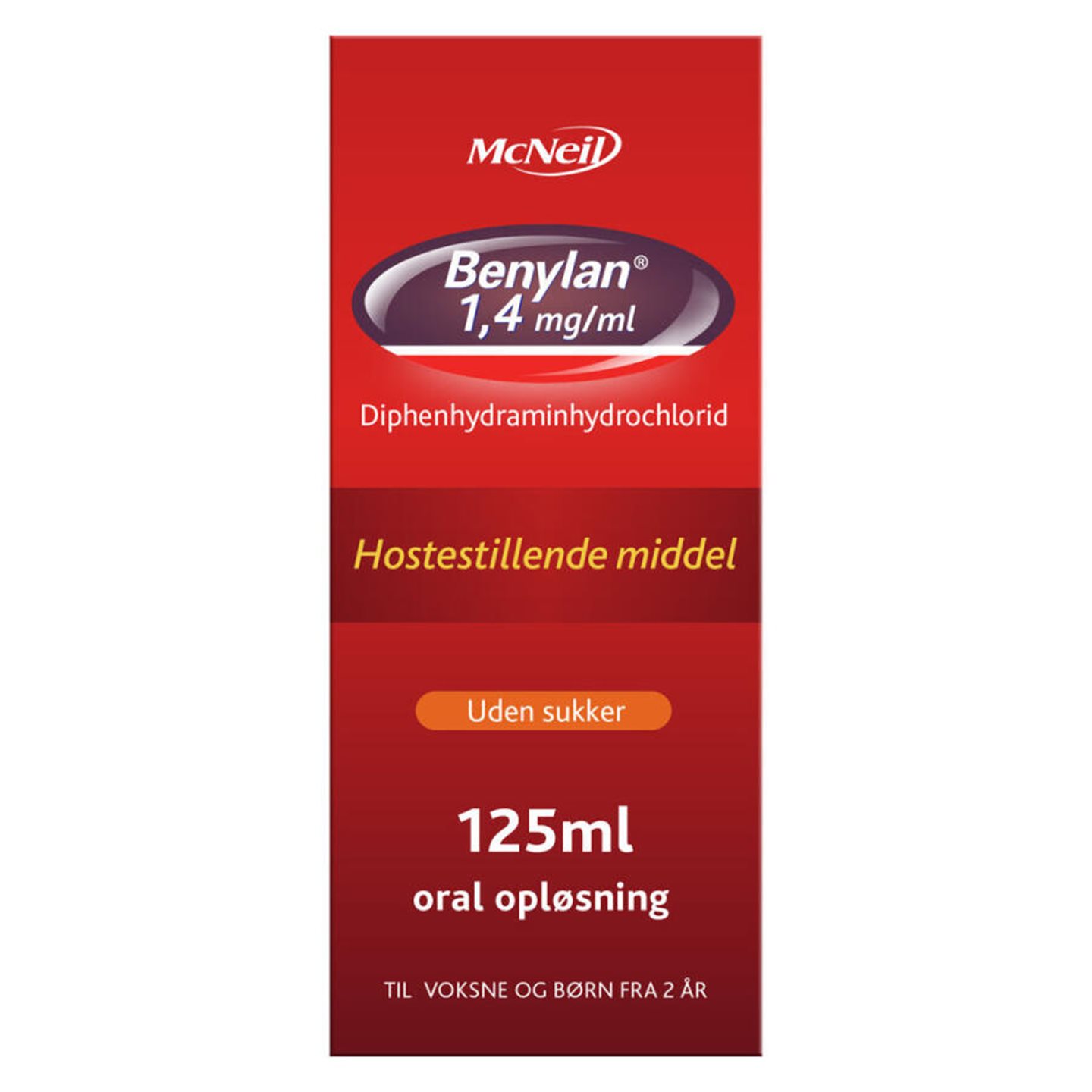 Benylan 1,4 mg/ml - 125 ml Oral opløsning Mcneil denmark | Apopro.dk