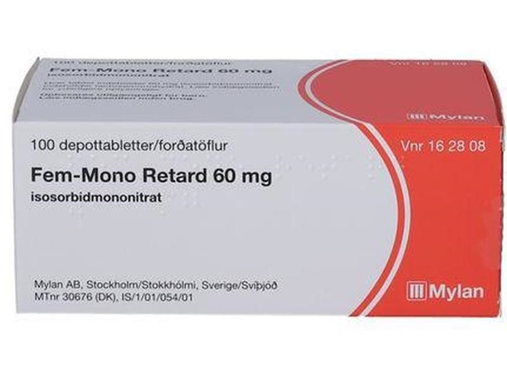 Fem-Mono Retard 60 mg - 100 stk Depottabletter Mylan | Apopro.dk