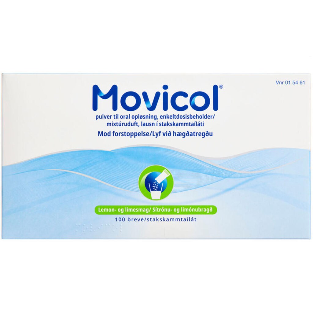 Movicol - Køb håndkøbsmiddel mod forstoppelse her