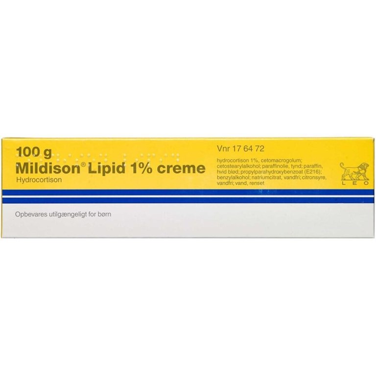 Mildison Lipid 10 mg/g - 30 g Creme - Hydrocortison til eksem | Apopro.dk