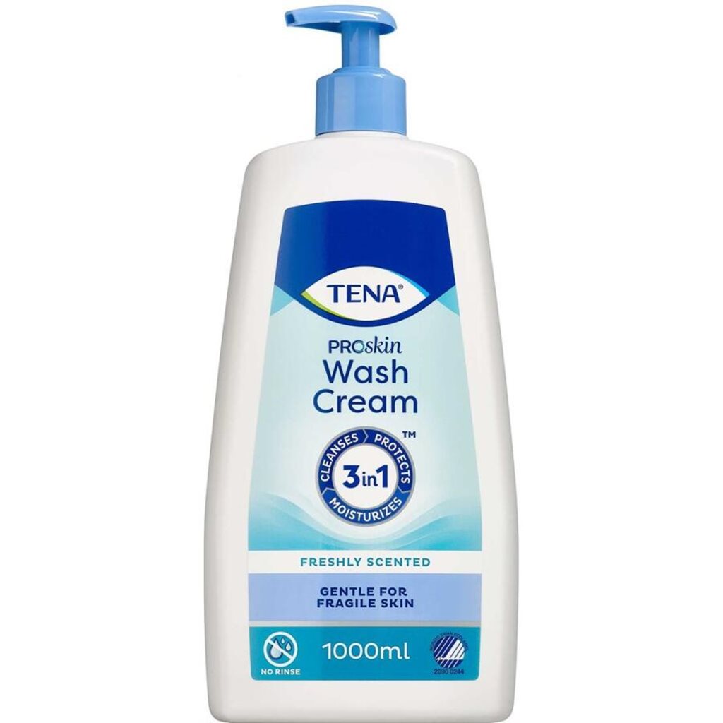 Bestil TENA 3-in-1 Wash Cream 1000 ml - Intimpleje | TENA | Apopro.dk