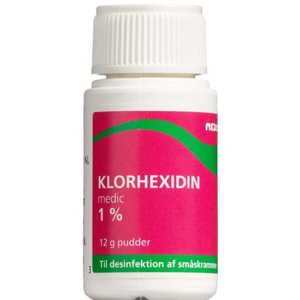 Køb Klorhexidin Pudder 1% 12 g | Sårdesinfektion | Hos Apopro.dk