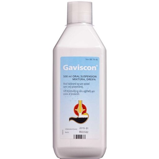 Køb Gaviscon 500 ml Oral suspension | Mavesyre | Hos Apopro.dk